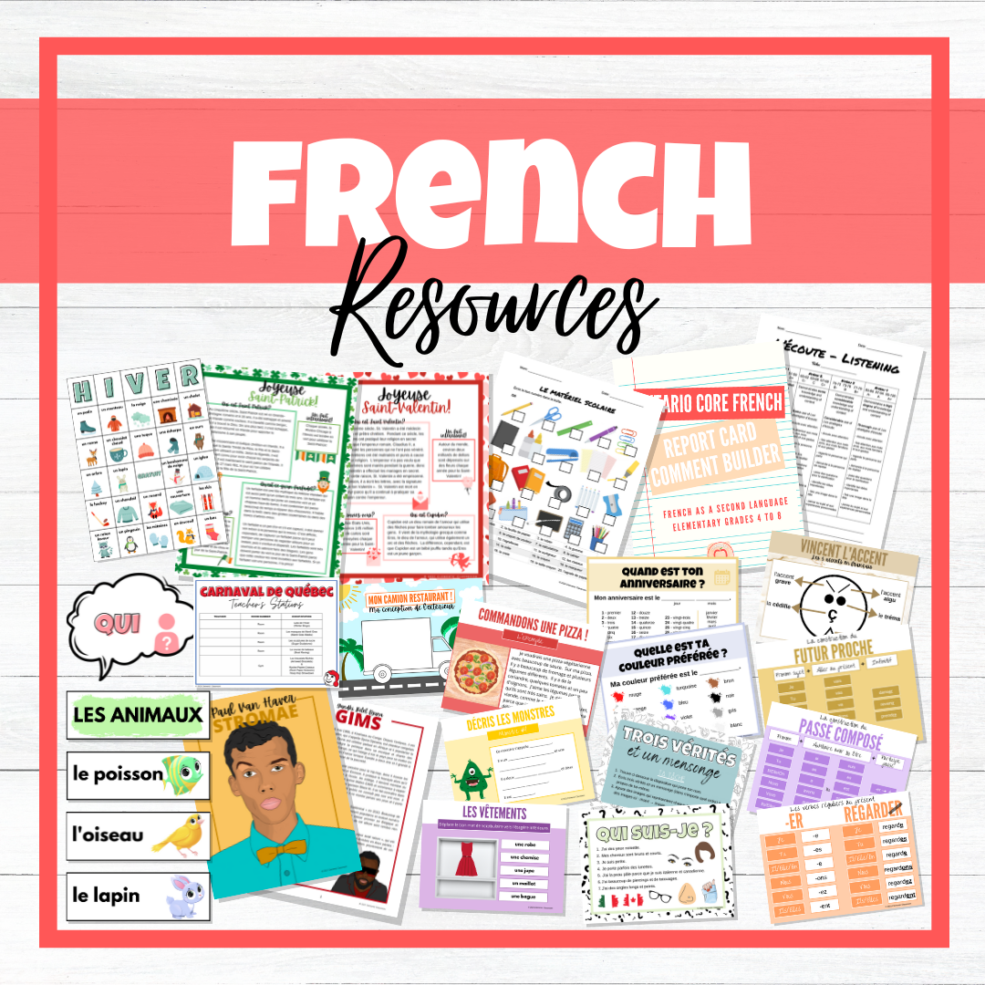 Core French and Planning Time Resources – Clements' Classroom