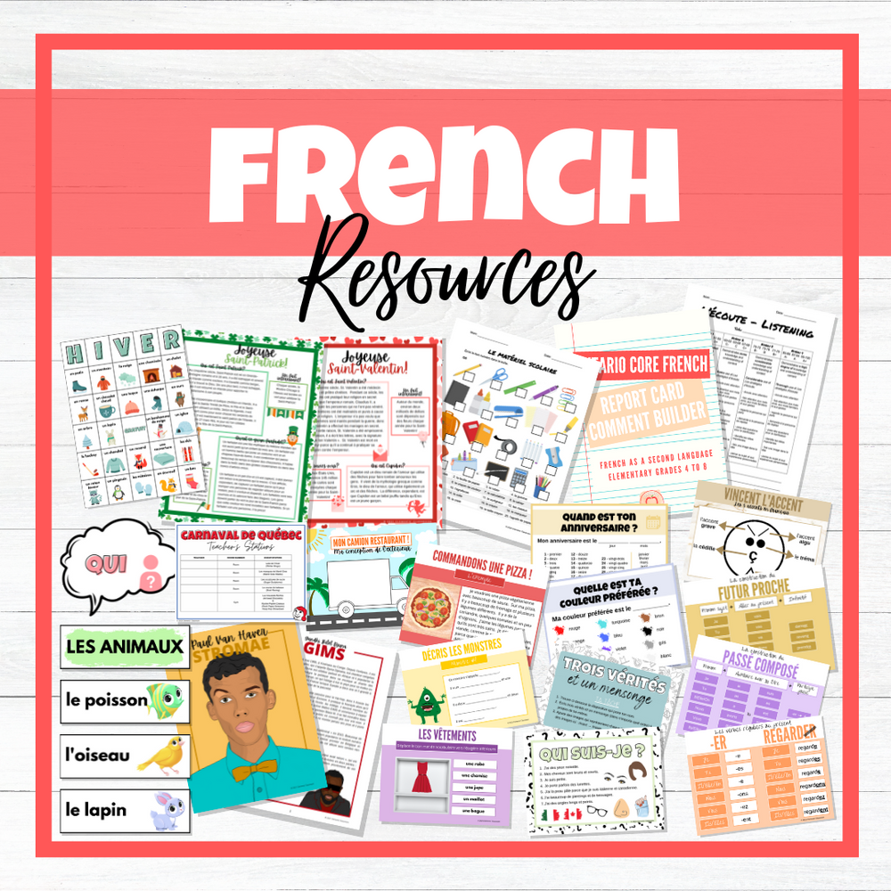 Core French and Planning Time Resources – Clements' Classroom