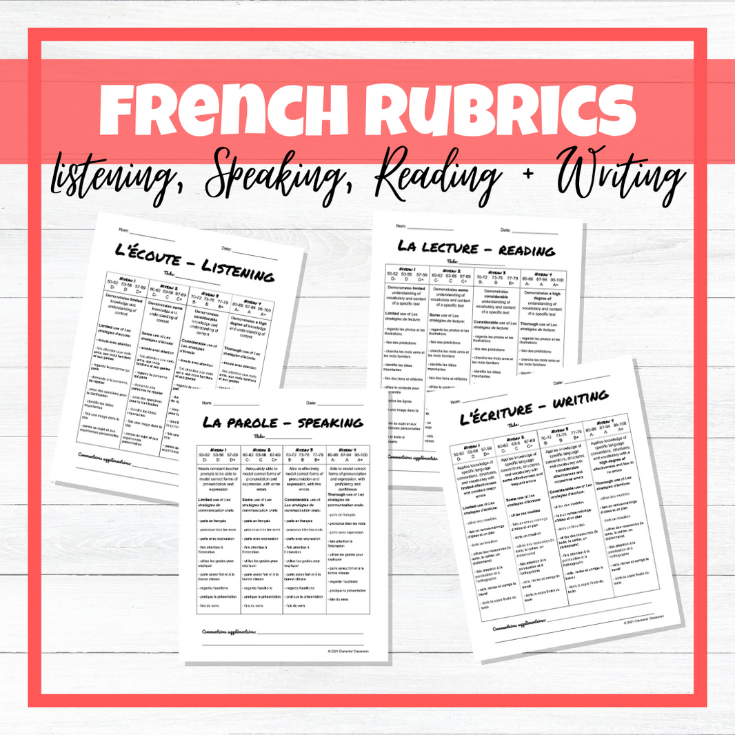 Core French and Planning Time Resources – Clements' Classroom