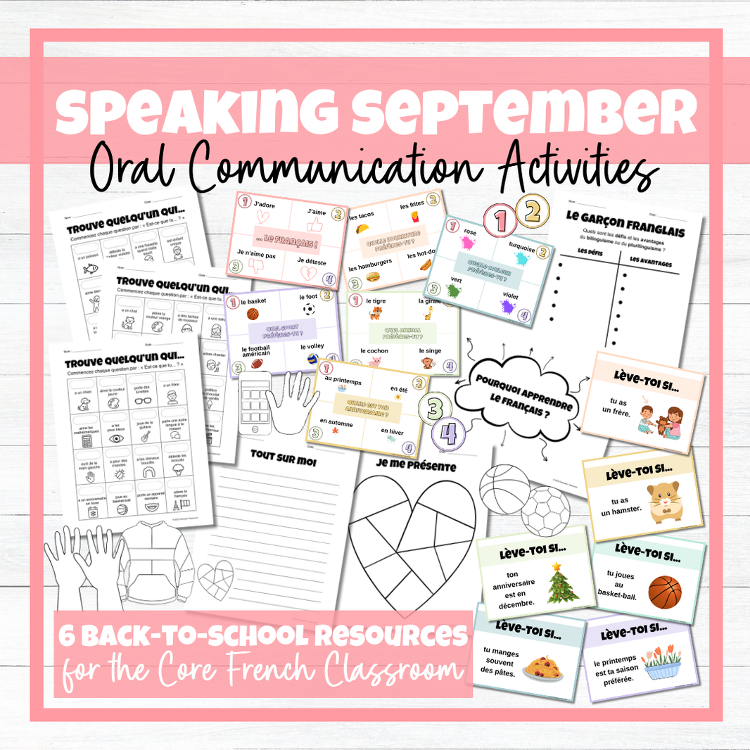 Core French and Planning Time Resources – Clements' Classroom