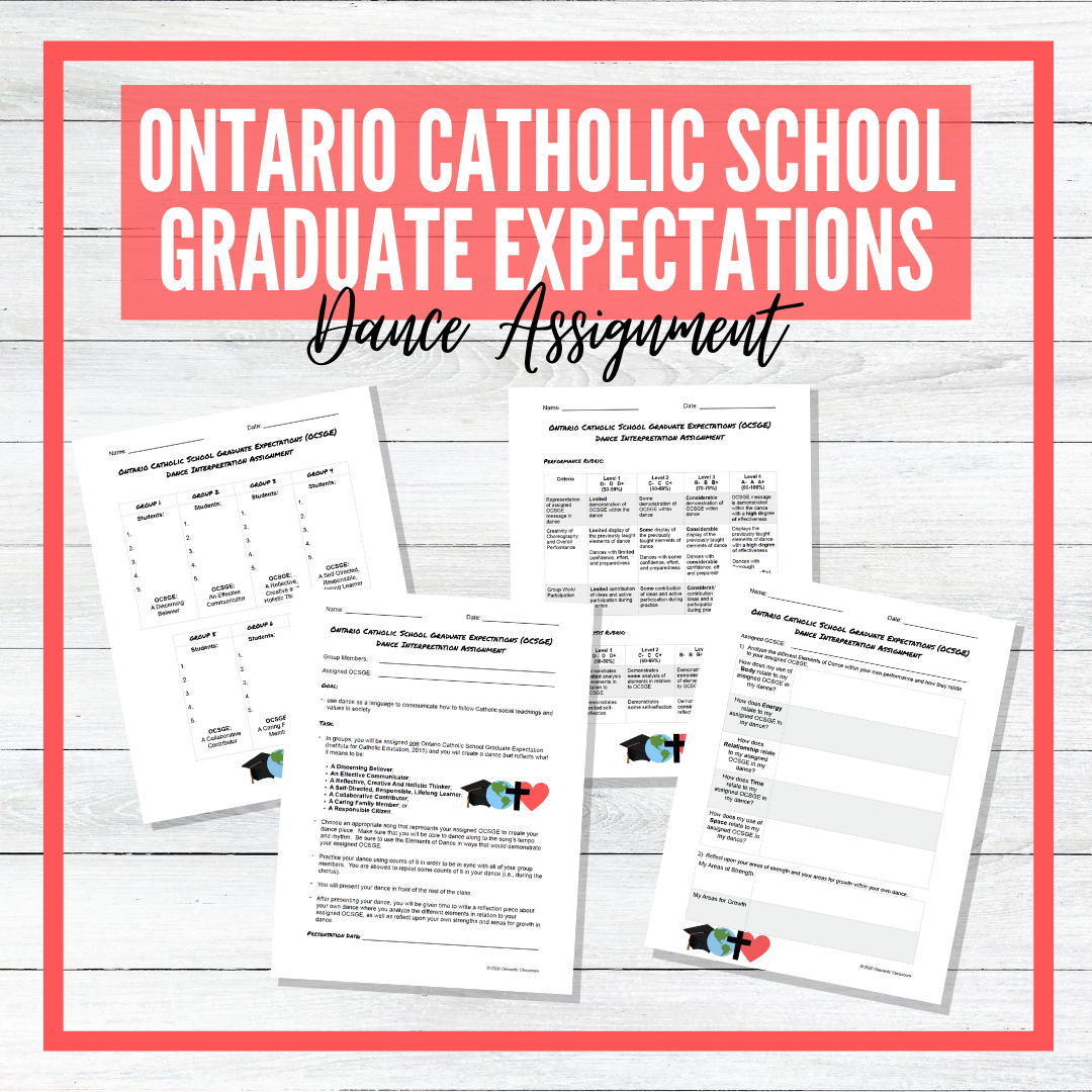 Ontario Catholic School Graduate Expectations - OCSGE - BUNDLE ...