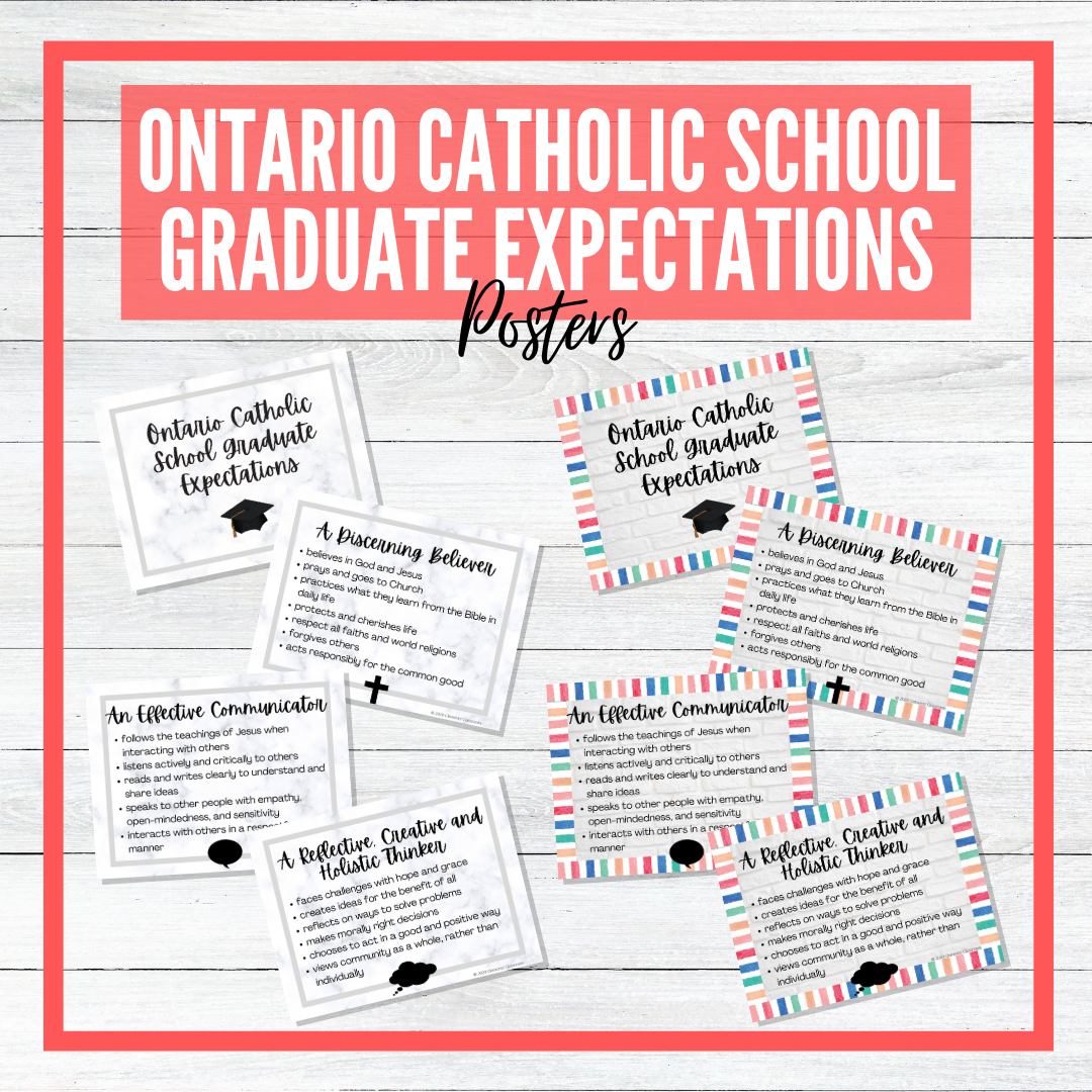 Ontario Catholic School Graduate Expectations - OCSGE - Posters ...
